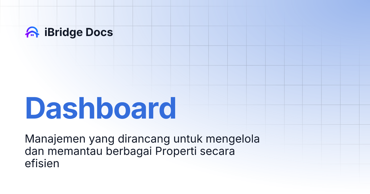 Dashboard | iBridge Docs